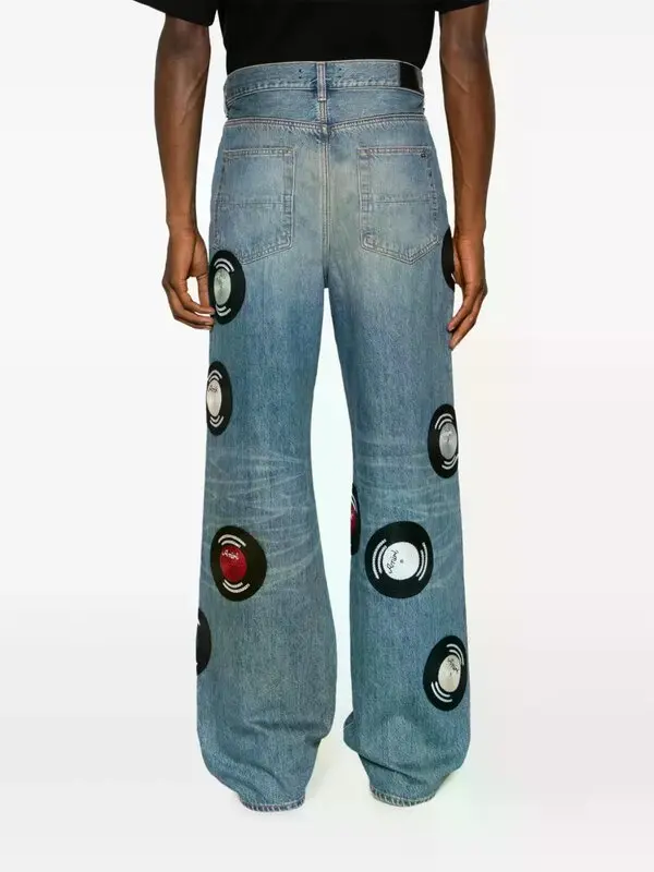 Amiri Wide-leg Jeans With Patch Detail
