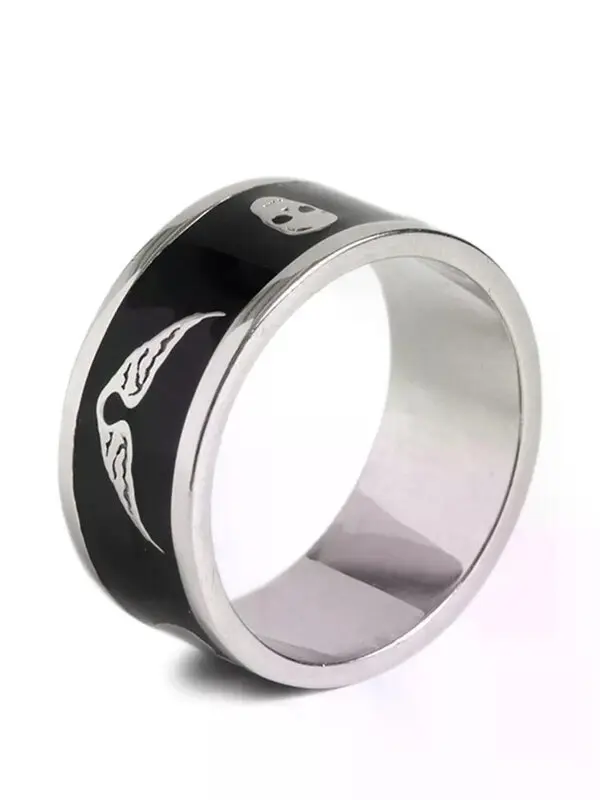 Zadig&Voltaire Skull Motif Heart Print Ring