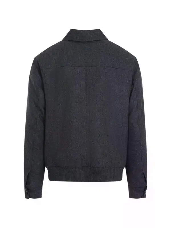 Kiton Zip-up Wool Jacket