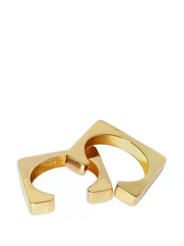 Elisabetta Franchi Tone Square Rigid Cuff Bracelet