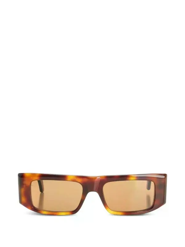 Valentino Garavani Vlogo Rectangle-frame Sunglasses - Brown