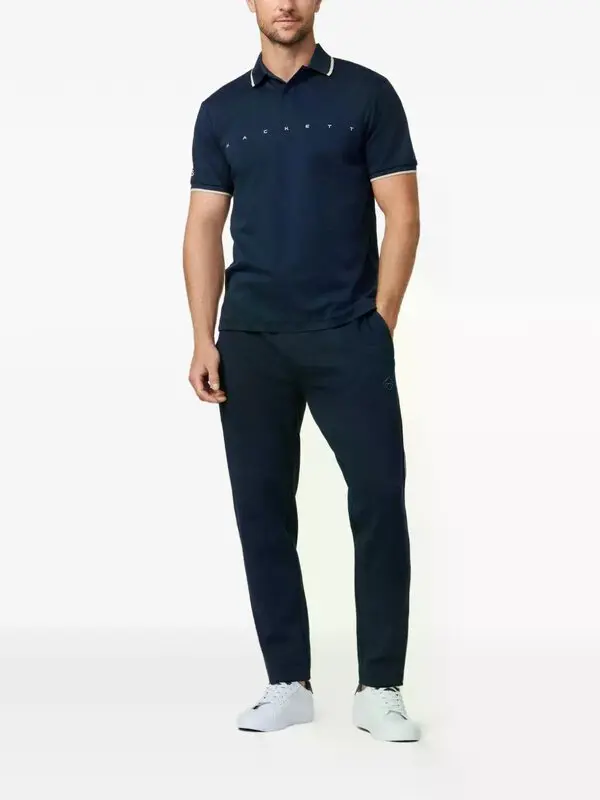 HACKETT LONDON Logo-print Short-sleeve Polo Shirt