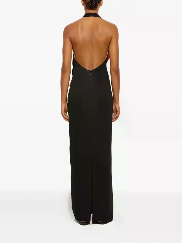 Emilio Pucci Sleeveless Printed Ruffle Gown