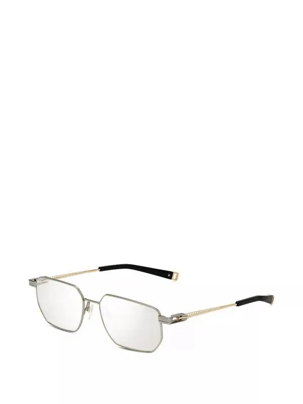 Dita Geometric Frame Eyeglasses - Silver