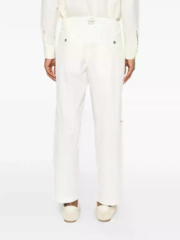 MURPHY&NYE Logo-patch Straight-leg Trousers