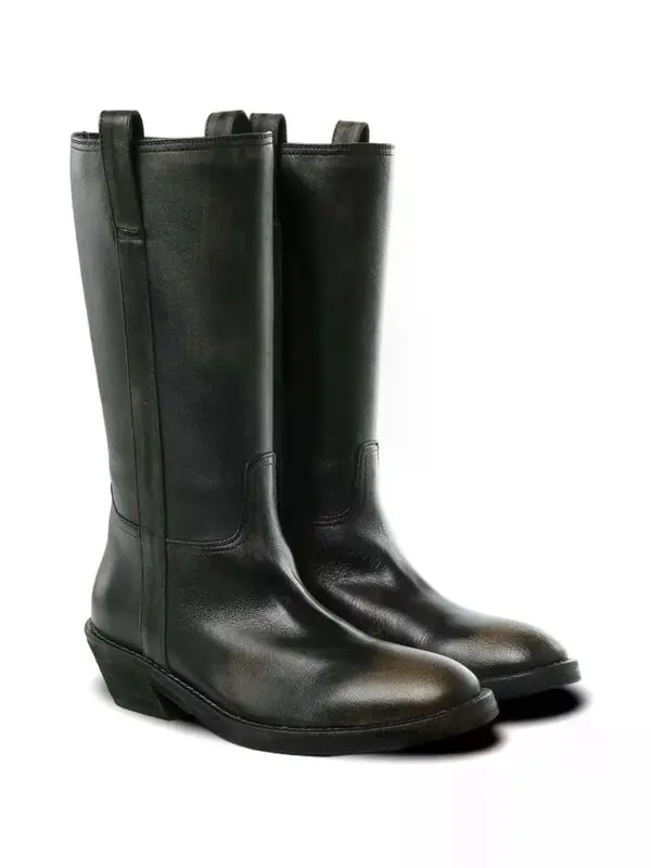 ANN DEMEULEMEESTER Latix Cowboy Boots - Black