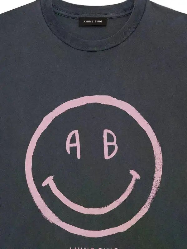 ANINE BING Cade Smiley T-shirt