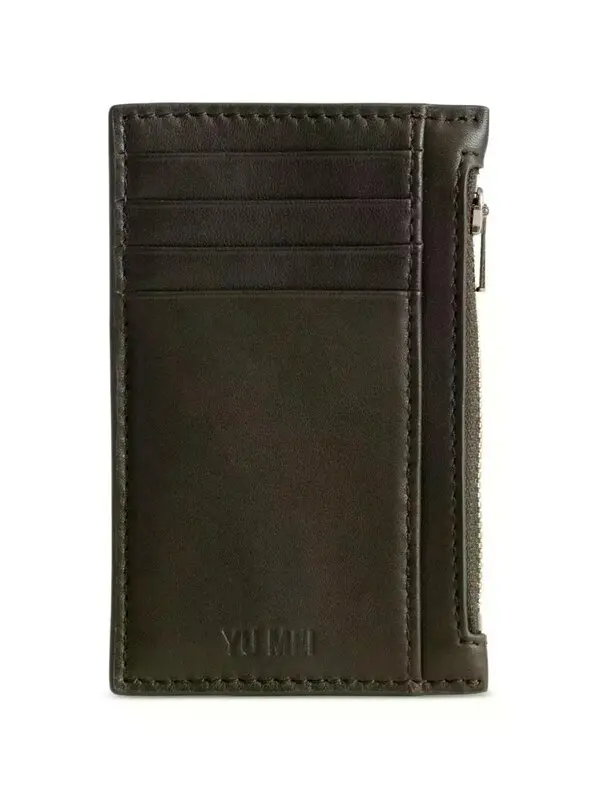 YU MEI Frank Leather Card Holder - Black