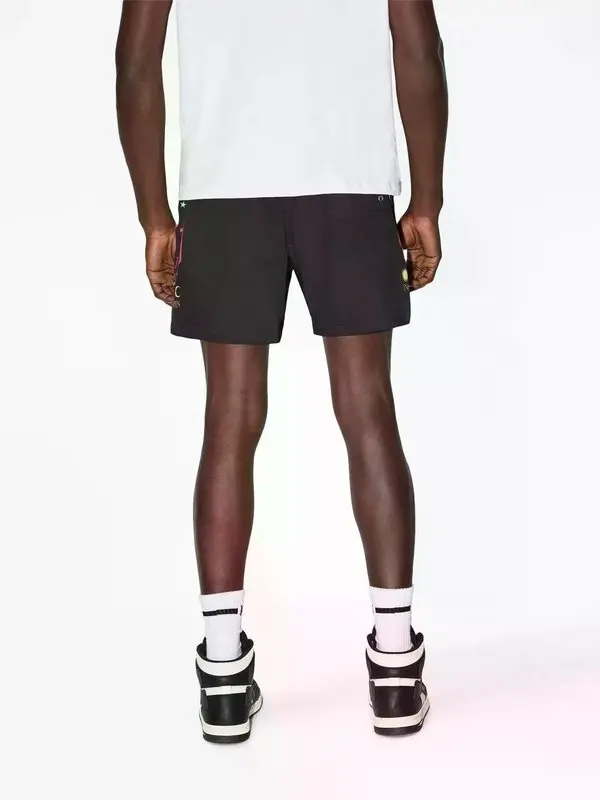 Amiri Fortune Logo Print Swimming Trunks