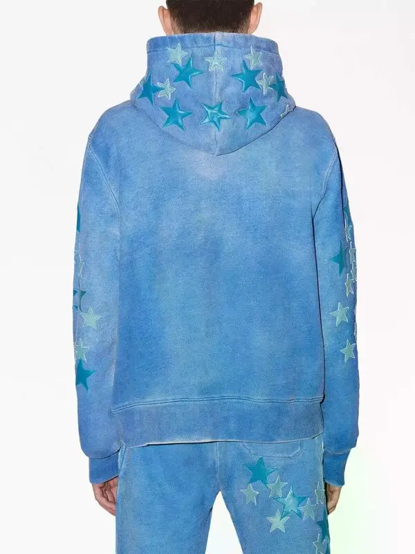 Amiri Spray Paint Effect Cotton Hoodie