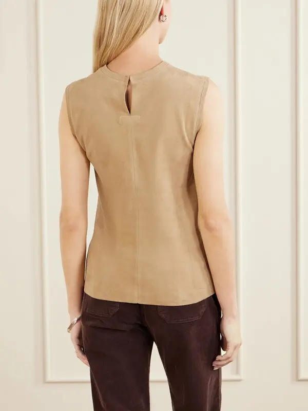 Stouls Miuccia Suede Tank - Neutrals