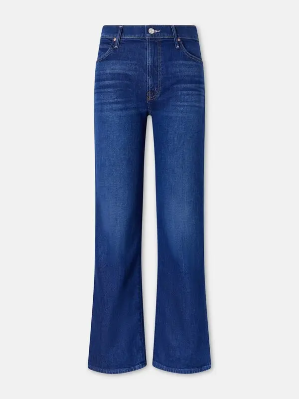 MOTHER Lil Kick It High-rise Straight-leg Jeans - Blue