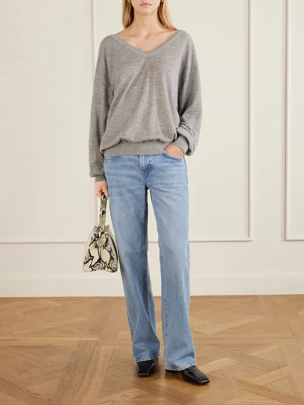 FRAME V-neck Cashmere Sweater