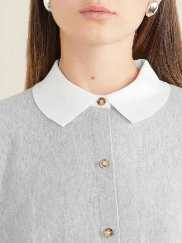 LA LIGNE Cotton-blend Shirt With Classic Collar