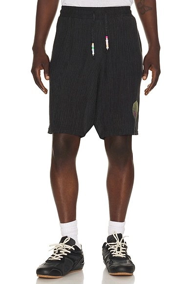 MISBHV Smile Shorts - Washed Black