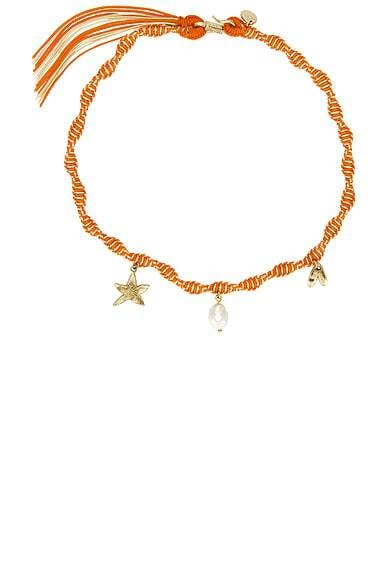 ALEMAIS Calypso Macrame Charm Necklace - Multi