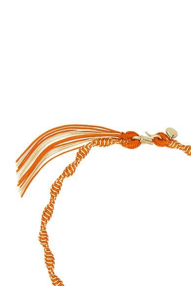 ALEMAIS Calypso Macrame Charm Necklace - Multi