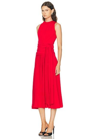 Brandon Maxwell Isadora Draped Jersey Dress