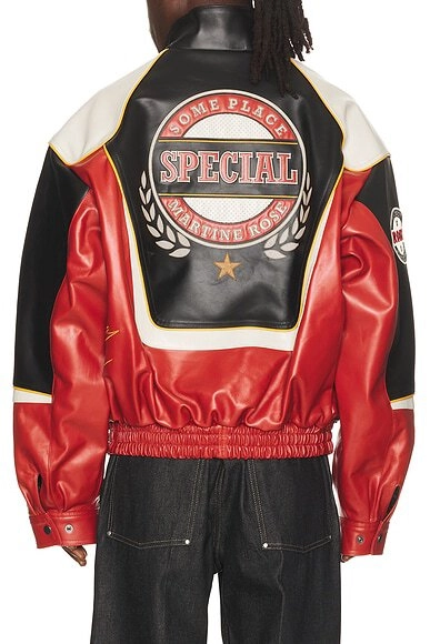 Martine Rose Superbowl Leather Jacket