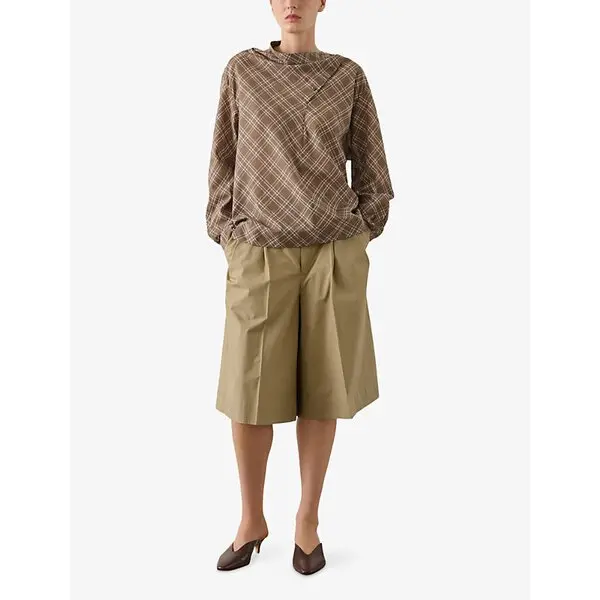 Soeur Irving Draped Asymmetric Shirt