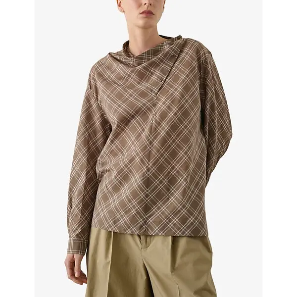 Soeur Irving Draped Asymmetric Shirt