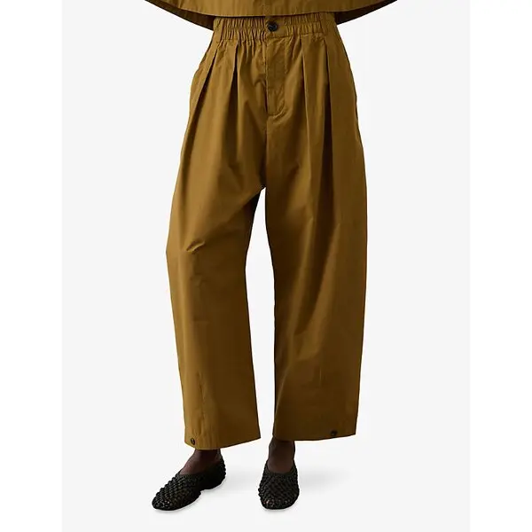 Soeur Vernon Wide-leg Cotton Trousers