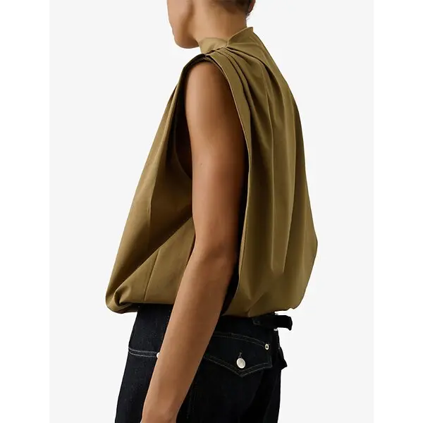 Soeur Idris Draped Cotton Top