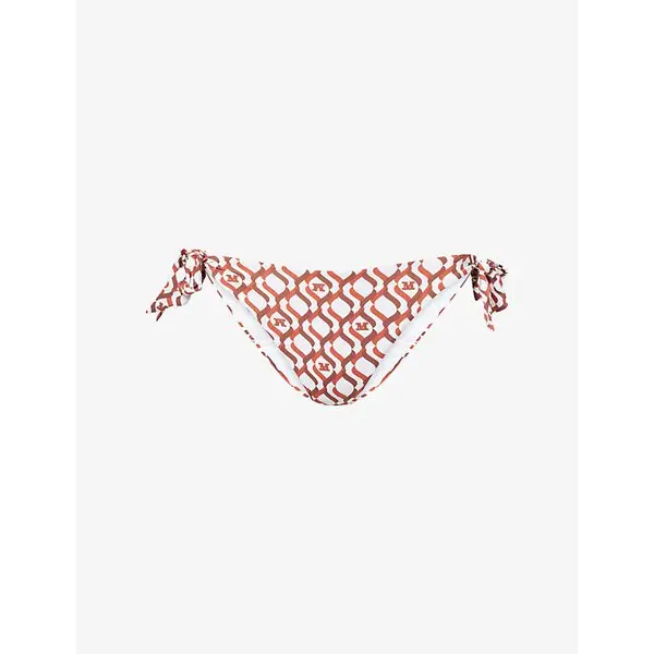 Max Mara Silvana Printed Bikini Bottoms - Rust