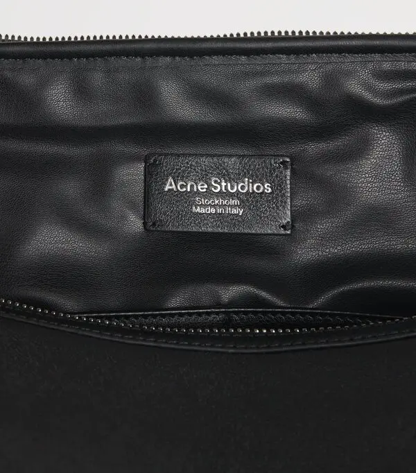 Acne Studios Leather Camero Hotel Shoulder Bag - Black