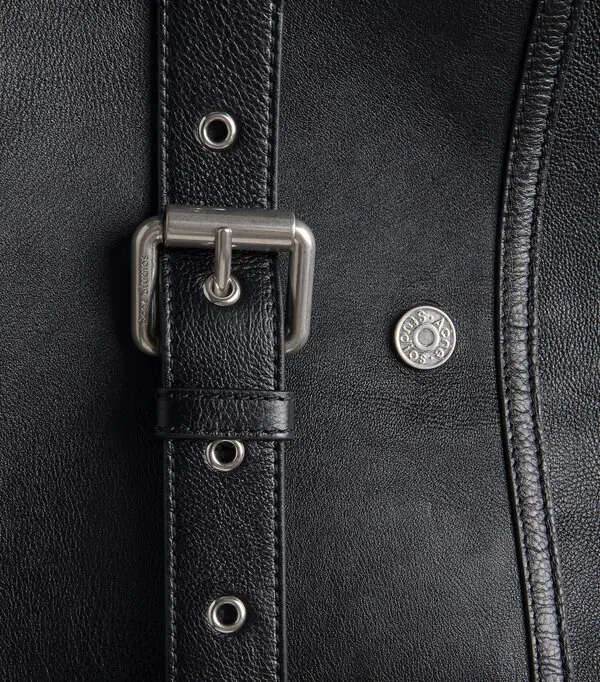 Acne Studios Leather Camero Hotel Shoulder Bag - Black