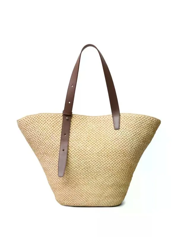 LIÉ STUDIO The Bianca Raffia Tote Bag - Neutrals