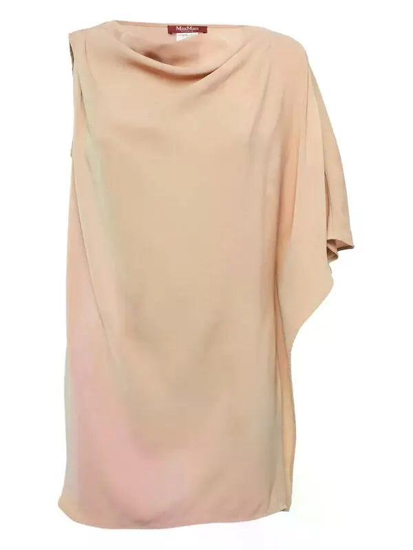 Max Mara Draped Asymmetric Blouse - Neutrals