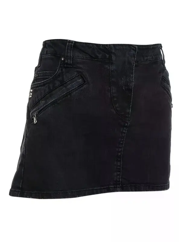 Pierre Balmain Zip Pockets Mini Skirt