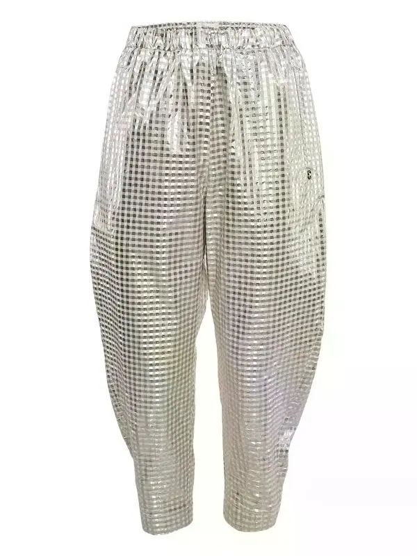 OTTOD'AME Gingham Lurex Trousers
