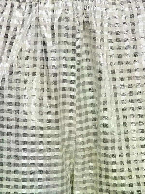OTTOD'AME Gingham Lurex Trousers