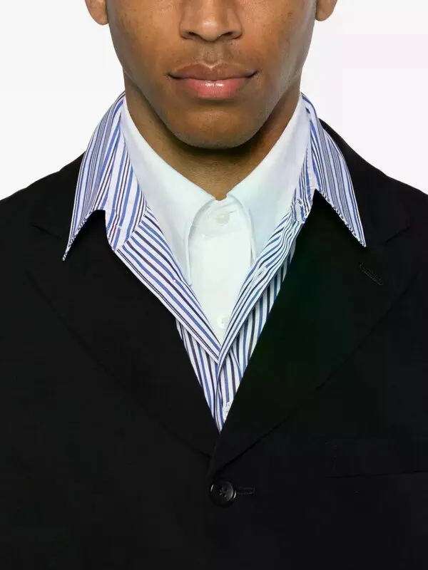Comme Des Garçons Notched-lapels Single-breasted Blazer