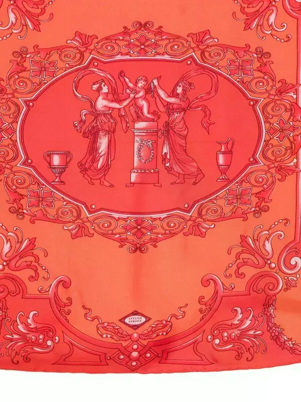 Versace 2000s Baroque-print Handkerchief