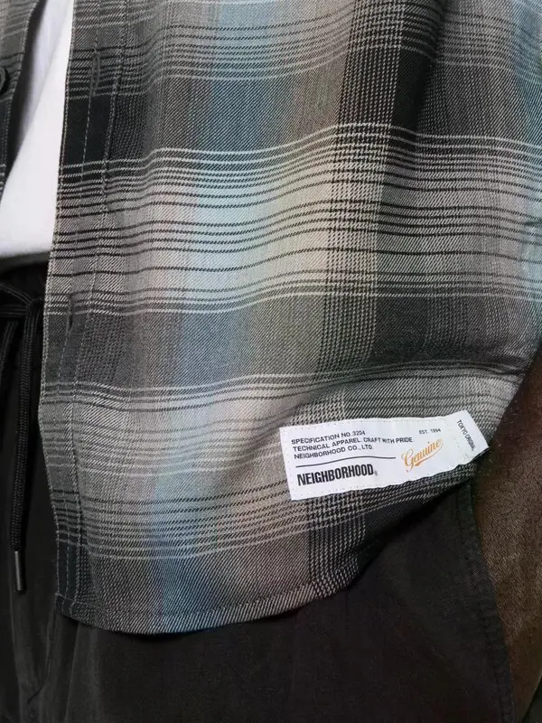 NEIGHBORHOOD Check-pattern Long-sleeve Shirt