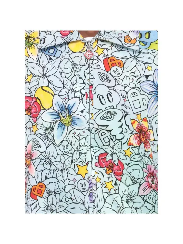 Casablanca Graphic-print Zip-up Jacket