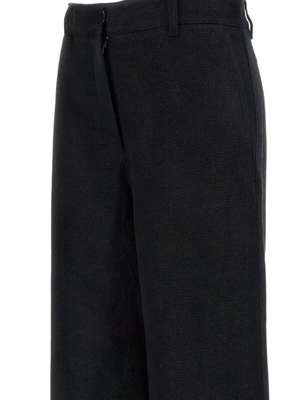 Max Mara Bissi Basketweave Straight-leg Trousers