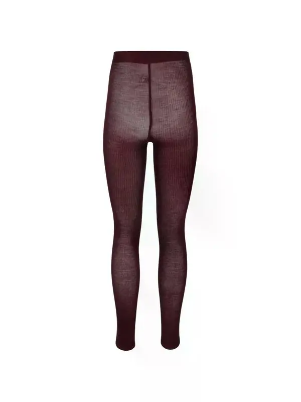 ANTIPAST Ribbed-knit Tights - Red