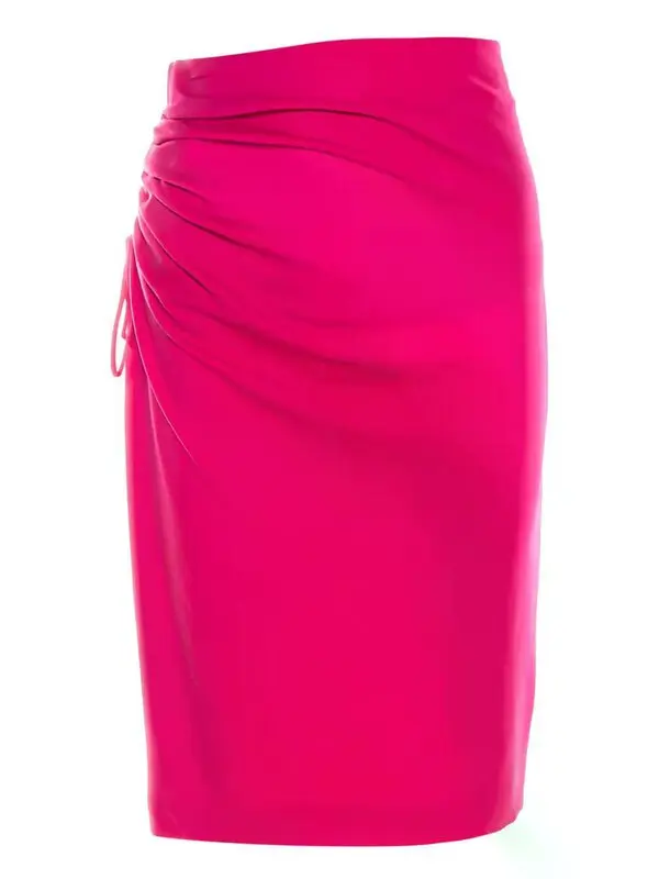 Escada Ruched Detail Pencil Skirt - Pink