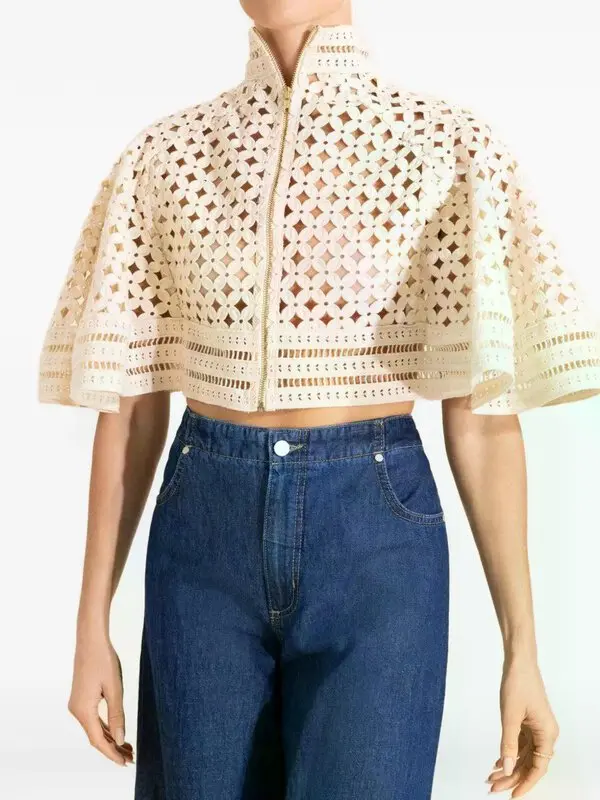 Zimmermann Embroidered Cape