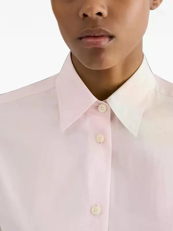 JIL SANDER Logo-embroidered Poplin Shirt
