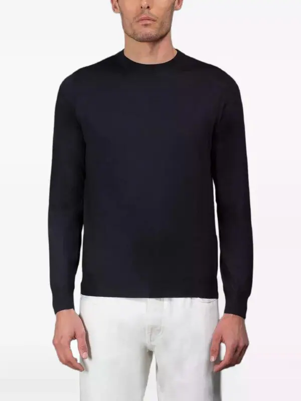 MOORER Orvieto Virgin Wool Sweater - Black