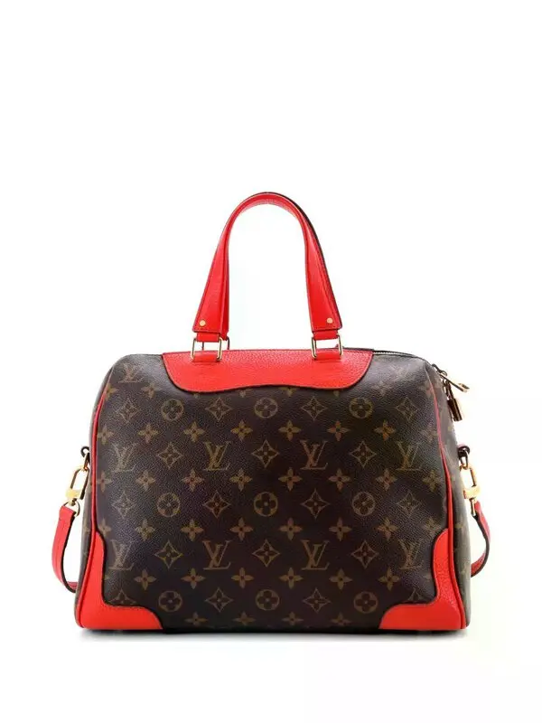 LOUIS VUITTON Monogram Canvas Retiro Nm Satchel - Brown
