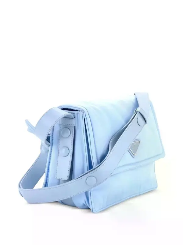 Prada Re-nylon Padded Flap Shoulder Bag - Blue