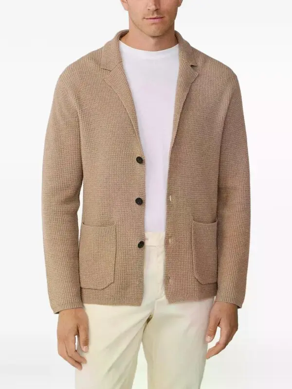 HACKETT  Waffle-stitch Cardigan
