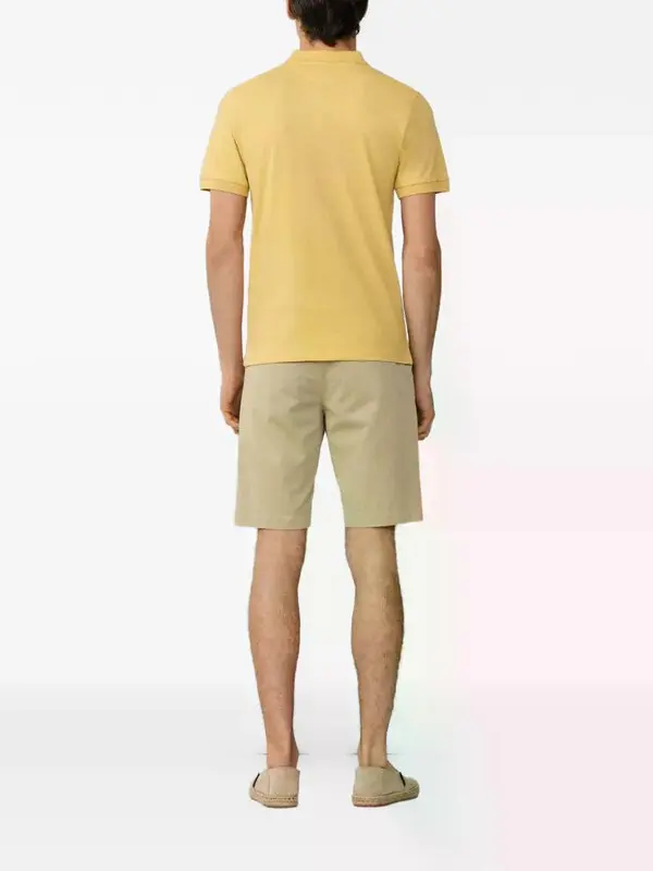 HACKETT  Logo-embroidered Piqué Polo Shirt - Yellow