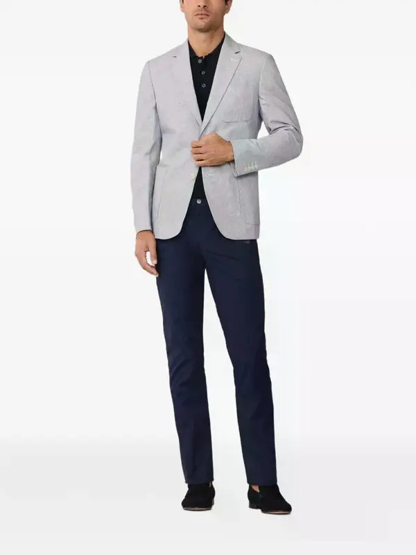HACKETT LONDON Ascot Ticking-stripe Single-breasted Blazer